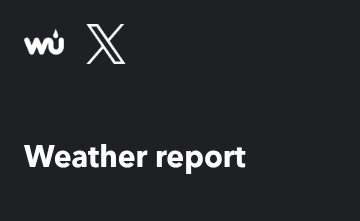 Weather report - IFTTT