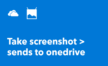 Take screenshot > sends to onedrive - IFTTT